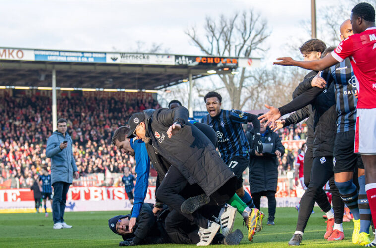 Rudelbildung nach Waldhof-Spiel: Zuber geht zu Boden – liga3-online.de